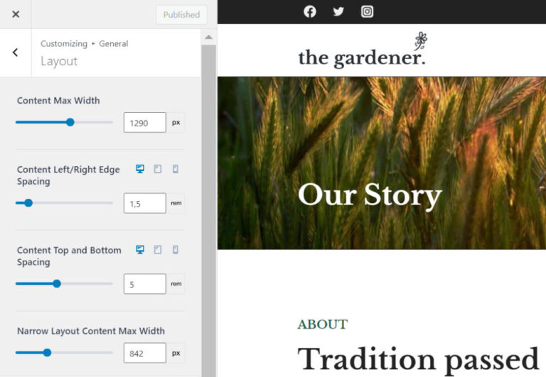 The Initial Setup of the Kadence Theme: The Layout Options Explained